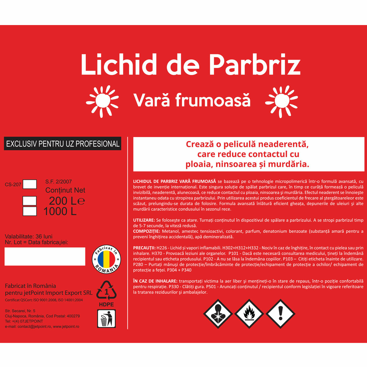 Lichid parbriz iarna 25 kg